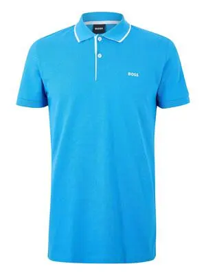 Hugo Boss Logo Short-sleeve Polo Shirt - Blue