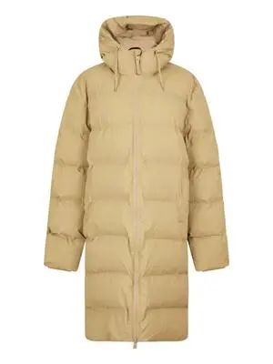 Rains Long-sleeved Cotton-padded Jacket With Hood - Nude