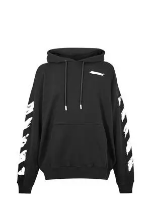 Off-White Logo Hoodie - Black