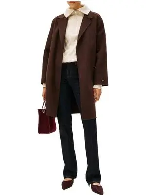 Tommy Hilfiger Belted Overcoat - Black