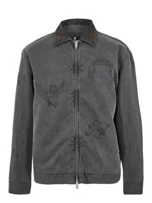REPRESENT Graphic Print Jacket - Black