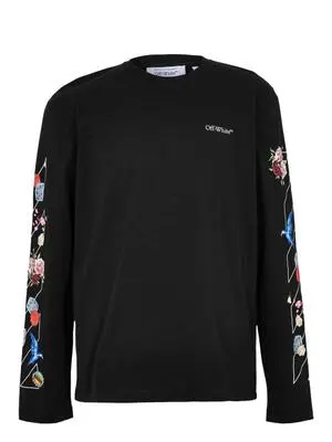 Off-White Logo Long-sleeve T-shirt - Black