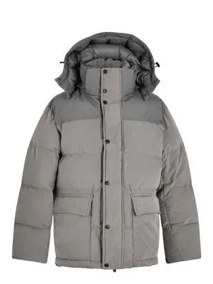 Hugo Boss Hooded Down Parka - Gray