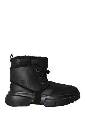 UGG Lace-up Winter Boots With Shearling Lining - Black
