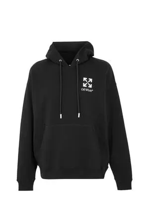 Off-White Small Arrow Over-the-head Hoodie - Black