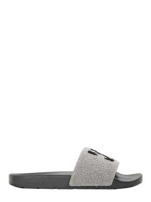 Off-White Terry Sliders - Gray