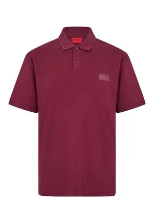 Hugo Boss Logo Short-sleeve Polo Shirt - Red