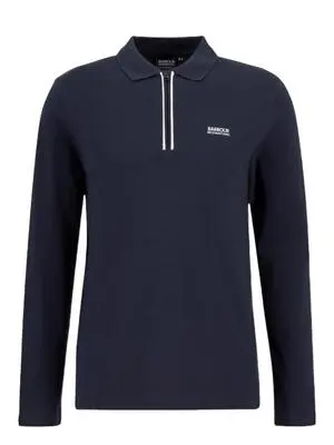 Barbour Long-sleeved Polo Shirt - Navy