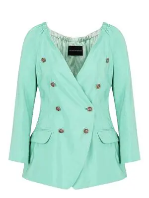 Emporio Armani Double-breasted Blazer - Green