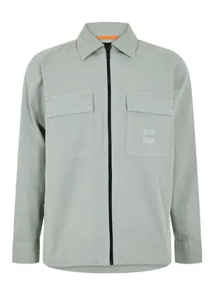 Hugo Boss Lovel Zipped Overshirt - Gray