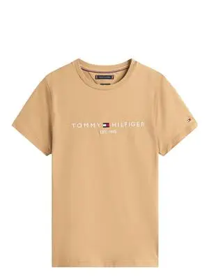 Tommy Hilfiger Logo Short Sleeve T-shirt - Nude