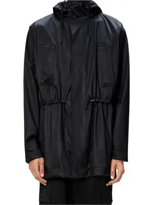 Rains Hooded Jacket - Black