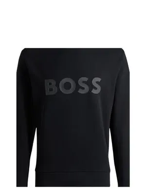 Hugo Boss Embossed Logo Crewneck Sweatshirt - Black