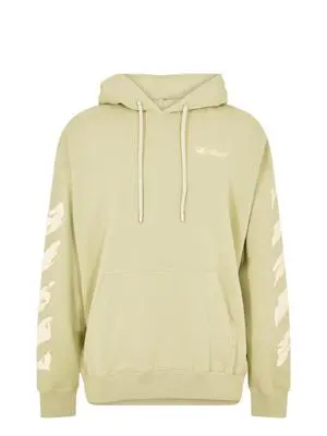 Off-White Ink Arrow" Over-the-head Hoodie - Yellow