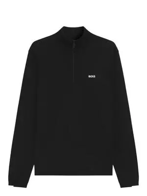 Hugo Boss Boss Quarter-zip Jumper - Black