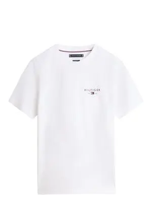 Tommy Hilfiger Logo Short Sleeve T-shirt - White