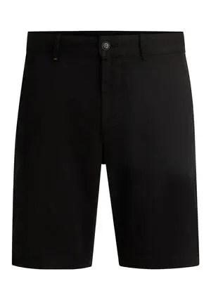 Hugo Boss Slim Fit Pure Cotton Chino Shorts - Black