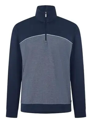 Hugo Boss Quarter-zip Fleece - Blue