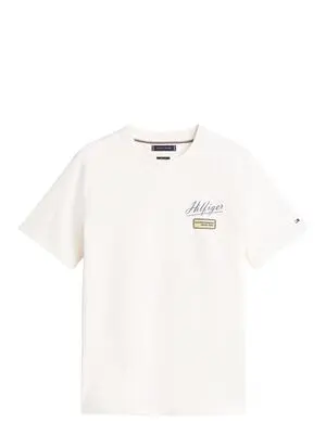 Tommy Hilfiger Logo Short Sleeve T-shirt - White