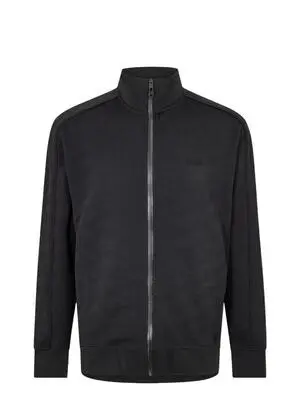 Hugo Boss Mirror Full Zipped Hoodie, Fleece - Black