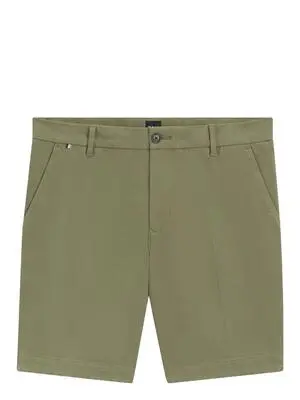 Hugo Boss Twill Cotton Shorts - Green