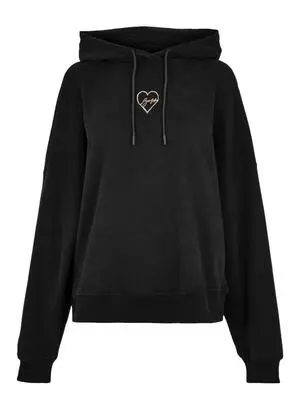 Hugo Boss Logo Heart Hoodie - Black