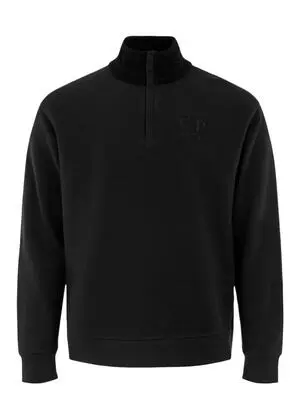 C.P. COMPANY Polo Collar Sweatshirt - Black