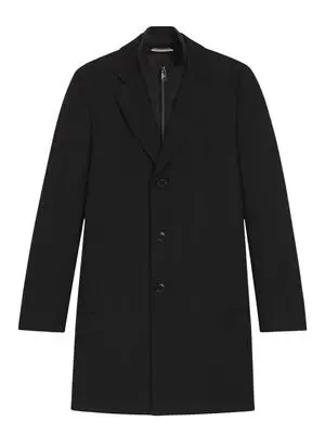 Hugo Boss Hybrid Overcoat - Black