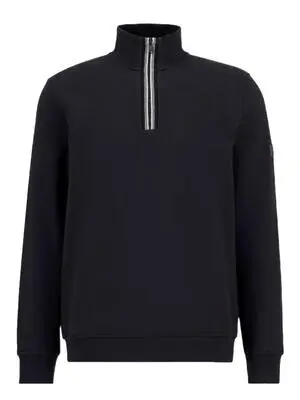 Barbour Long-sleeved Half-zip Sweatshirt - Black