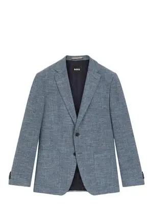 Hugo Boss Single-breasted Blazer - Gray