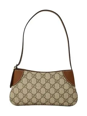 Gucci Monogram Shoulder Bag - Black