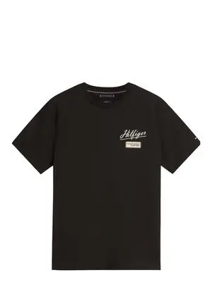 Tommy Hilfiger Logo Short Sleeve T-shirt - Black