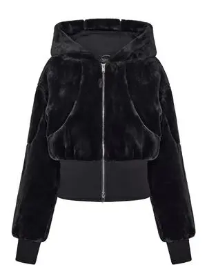 Moose Knuckles Rose De Bunny Insulated Bomber Jacket - Black