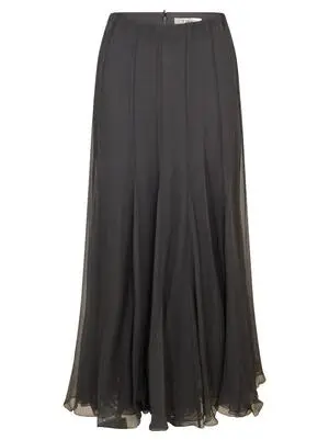 Chloé Lightweight Silk Maxi Dress - Black