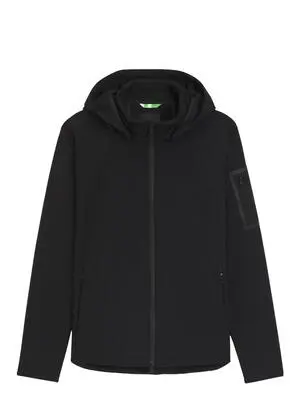 Hugo Boss Hooded Zip-up Jacket - Black
