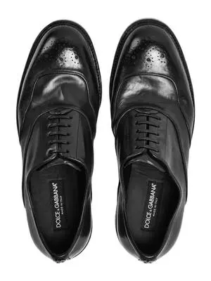 Dolce & Gabbana Lavato Brogue Shoes - Black