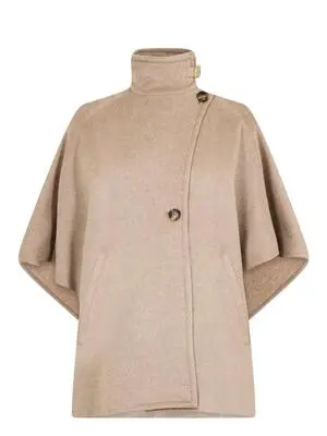 Max Mara Draped Cape - Nude