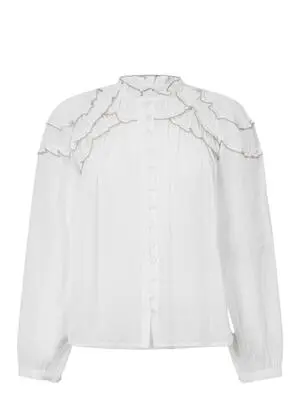 ISABEL MARANT ÉTOILE Isabel Marant Etoile Lace Collar Long Sleeve Shirt