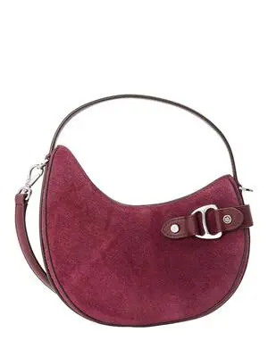 Ralph Lauren Suede Crescent Bag - Red