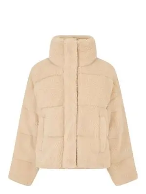 Max Mara Quilted Short Puffer Jacket - Nude
