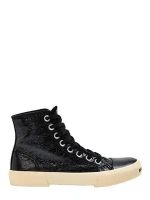 Balenciaga High-top Lace-up Casual Sneakers - Black