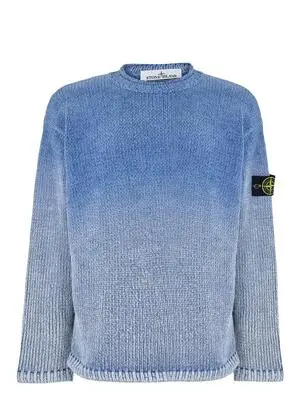 Stone Island Chenille Knit Sweater - Blue