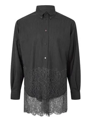 Fendi Long-sleeve Plain Shirt - Black