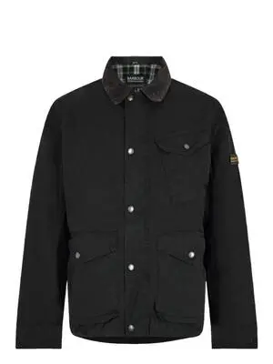 Barbour Long-sleeved Casual Jacket With Lapel Collar - Black