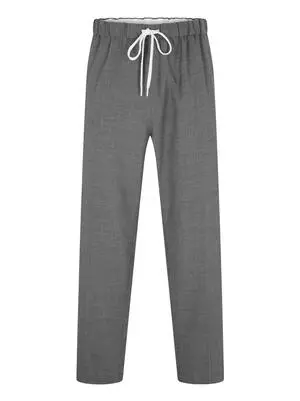 MAISON MARGIELA Straight-leg Pants With Elastic Waistband - Gray