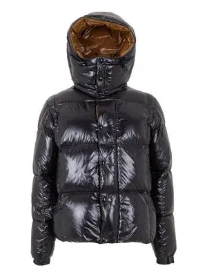 Moncler Quilted Puffer Jacket With Hood - Black