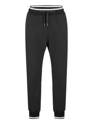 Dolce & Gabbana Stylish Cuffed Sweatpants - Black