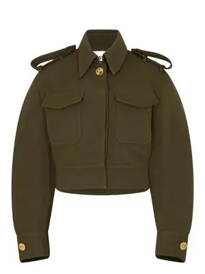 GIVENCHY Givenchy Long Sleeve Cropped Hybrid Jacket