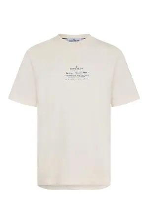 Stone Island Logo Short-sleeved T-shirt - White