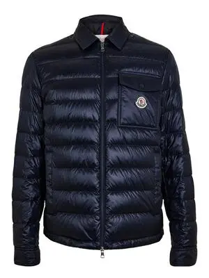 Moncler Quilted Down Shirt Jacket - Black